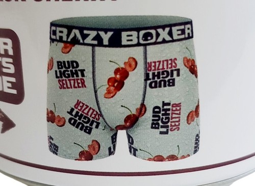 Men's Crazy Boxer Bud Light Seltzer Black Cherry Boxers Size M(32-34 ...