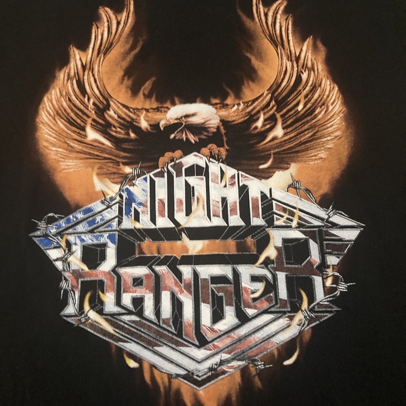 Night Ranger Shirt Men Small Black Metal Rock Concert Tour Eagle | eBay