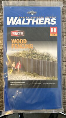 Walthers HO Kit WOOD FENCING Model Railroad Building Kit | eBay