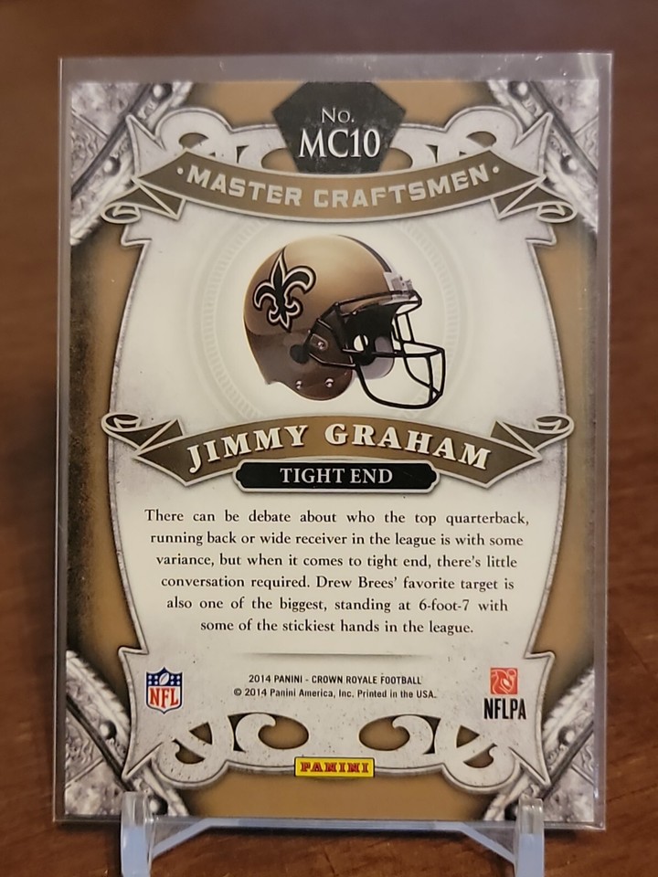 2014 Crown Royale Master Craftsmen Saints Football Card #10 Jimmy ...