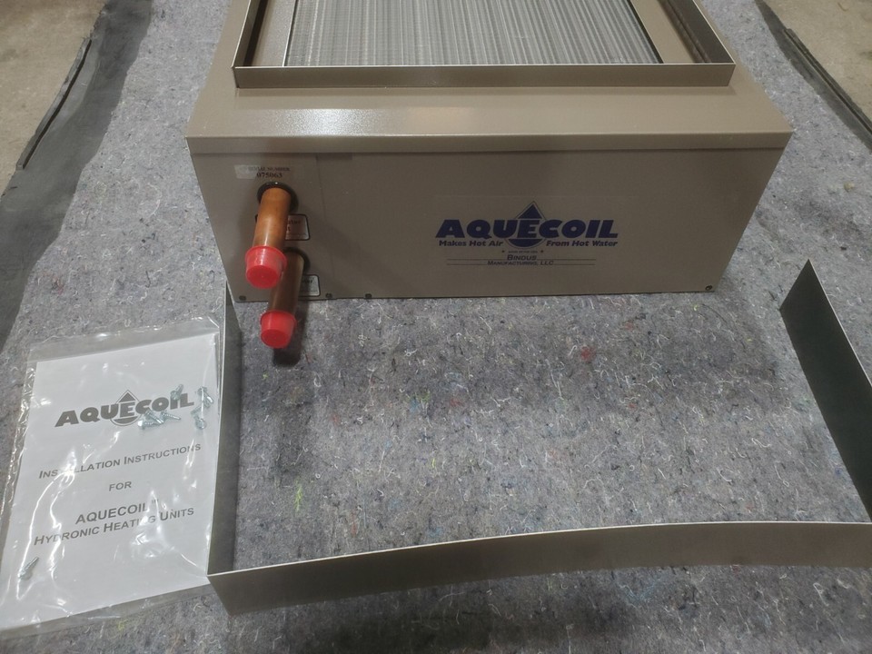 Bindus Aquecoil HHU-YE-1 Hydronic Hot Water Heating Coil for 17.5" Air Handler | eBay