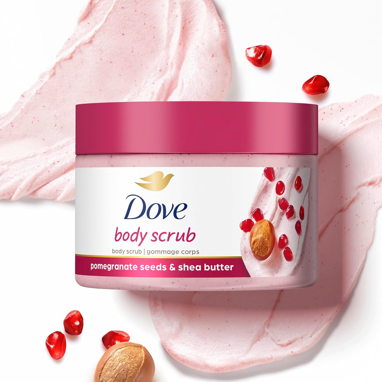Dove Body Polish Scrub Butter Pomegranate Seeds Nourishes Conditions ...