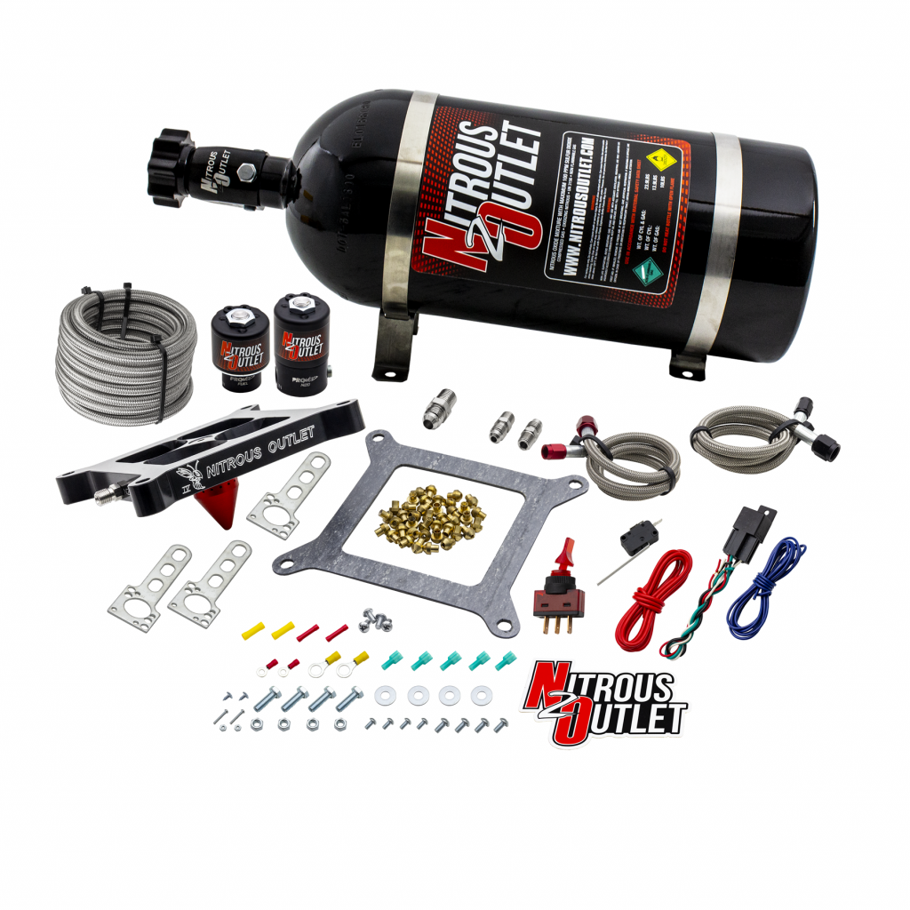 00-10600-GEN4-10 Stinger 4 Standard Wet 4150 Nitrous Plate Kit - 10 lb ...