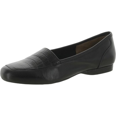 Array Womens Freedom Black Leather Dressy Loafers Shoes 8 Medium (B,M ...