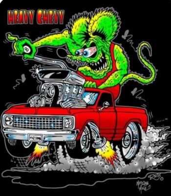 RAT ROD HOT ROD CHOPPER VINTAGE RACING RAT FINK MOTORCYCLE STICKER TOOL ...