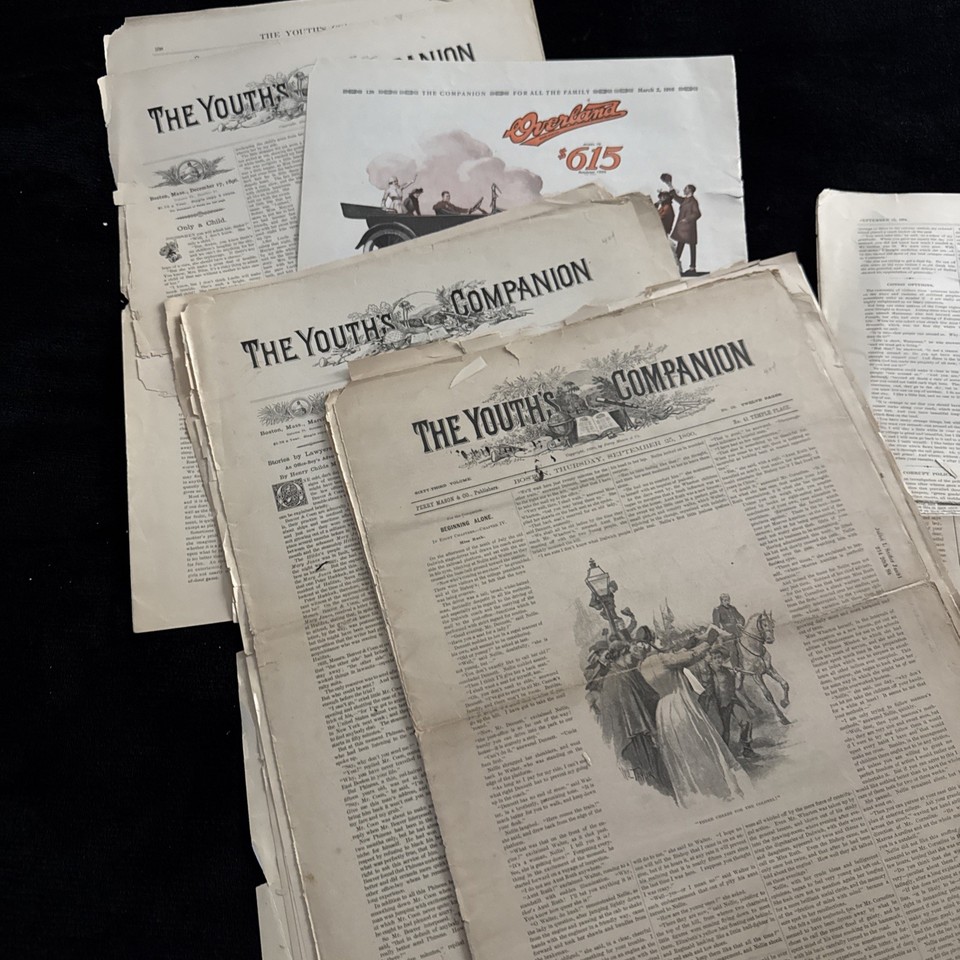 55+ YOUTH’S COMPANION Newspapers 1887-1919 plus Hundreds Of Pages 1884 ...