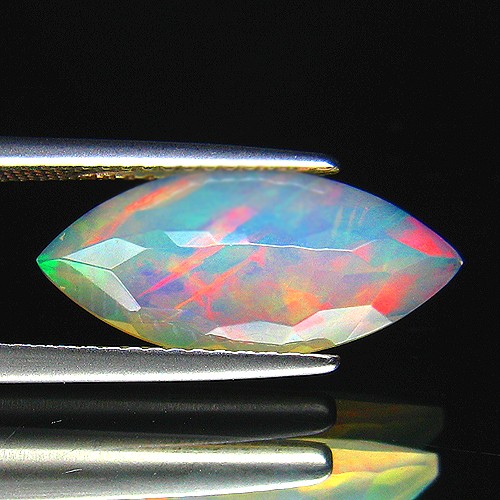 2.50Ct GORGEOUS ! RAINBOW MULTI FLASHY NEON BLUE GREEN FACET WELO OPAL ...