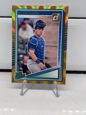 Dalton Rushing LA 2025 Donruss Rated Prospect Card /299 #125 Orange ...