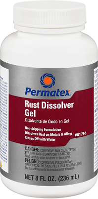 Permatex 81756 Rust Remover - Rust Dissolver Gel - 8 oz Bottle - Each ...