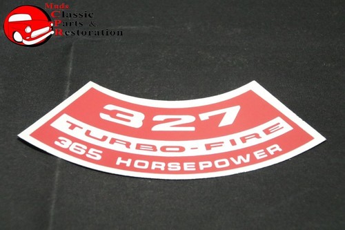 Chevy 327 Turbo Fire 365 Horsepower Air Cleaner Decal | eBay