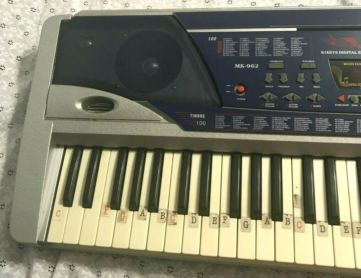 MEIKE (MK-962) 61 KEYS DIGITAL ELECTRONIC KEYBOARD works great TESTED w ...