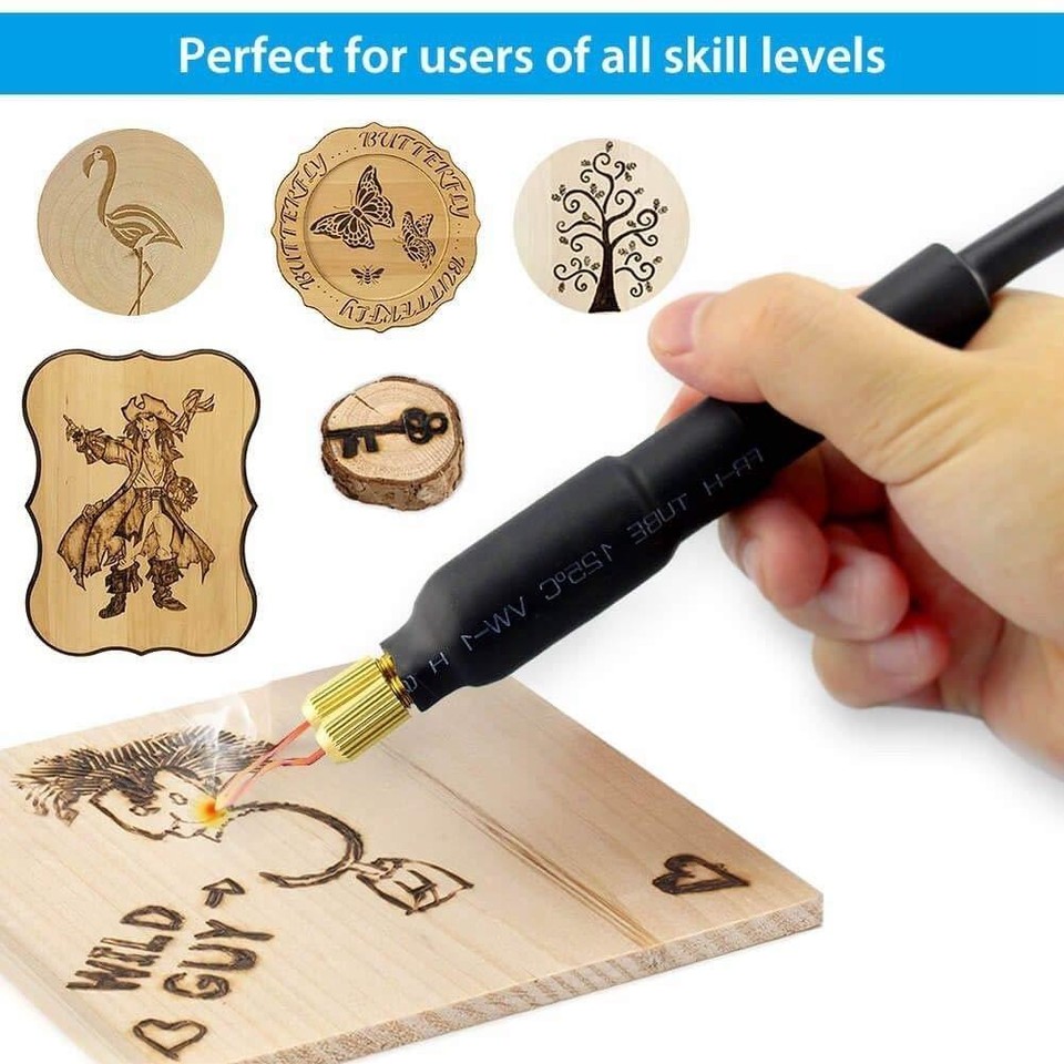 Professional New Laser Pyrography Machine Gourd Pen Craft Wood Burning ...