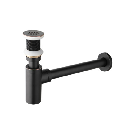 Black P-Traps Pop Up Drain Kit With Overflow Basin Sink Waste Bottle | eBay