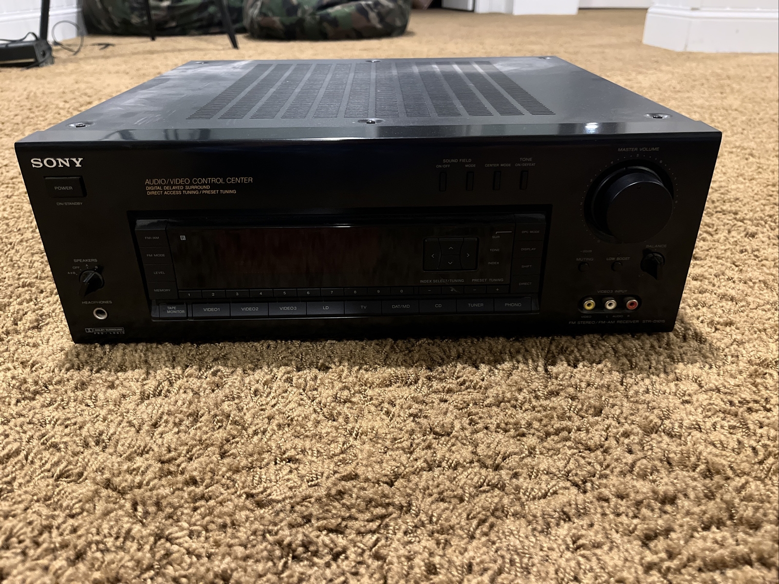 Sony STR-D1015 AM/FM Audio/Video Control Center Receiver Direct Access ...