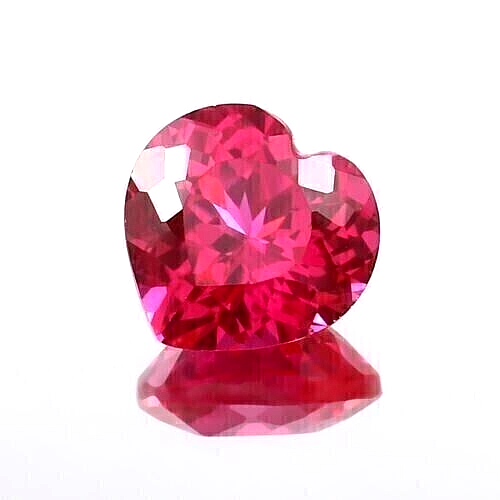 Certified 4+ Ct Natural Heart Shape Flawless Burmese Red Ruby Loose ...