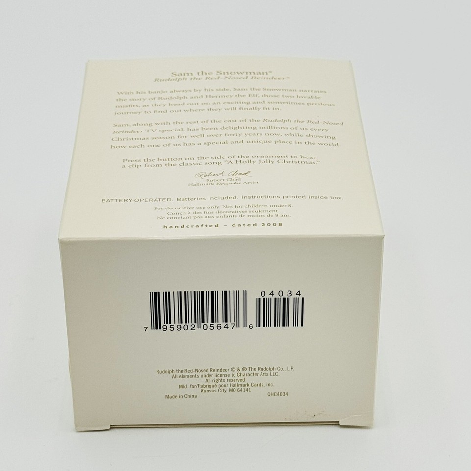 Hallmark Rudolph The Red Nose Reindeer Sam The Snowman Christmas ...