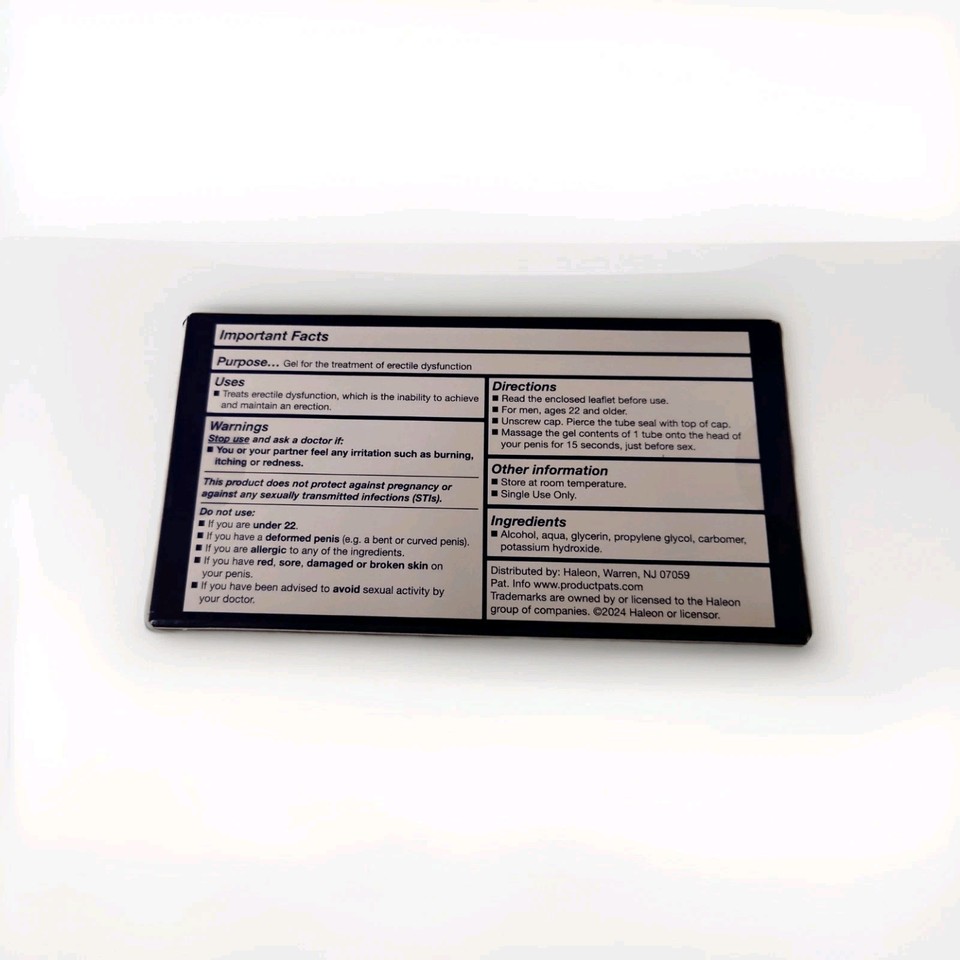Brand New Eroxon Single Dose Gel Tubes For Erectile Disfunction *2 ...
