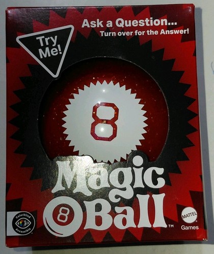2025 MATTEL GAMES MAGIC 8 BALL SINCE 1950 80TH ANNIVERSARY SPECIAL RED ...