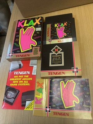 KLAX cart for Nintendo NES (Tengen, 1990) w/ instruction manual! Tested ...