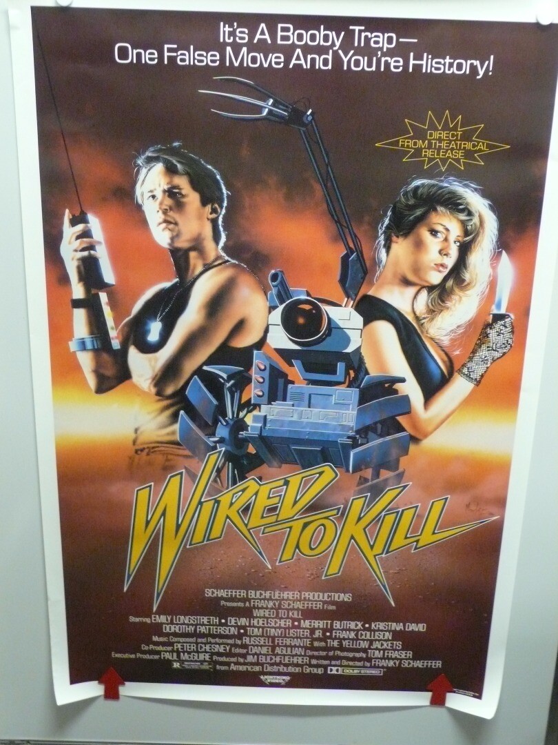 WIRED TO KILL Emily Longstreth DEVIN HOELSCHER Home Video Poster 1986 | eBay