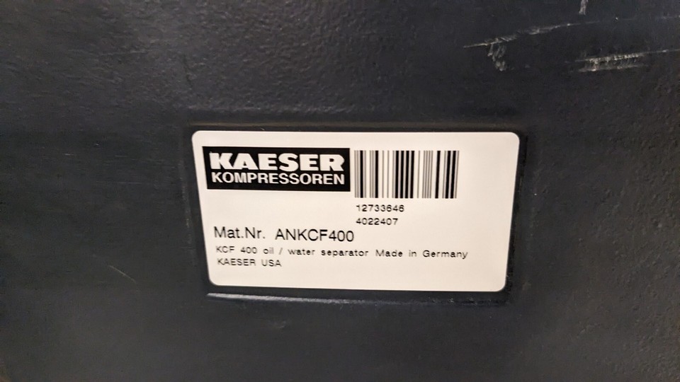 Kaeser KCF 400 Air Compressor Oil/Water Separator For Condensate ...