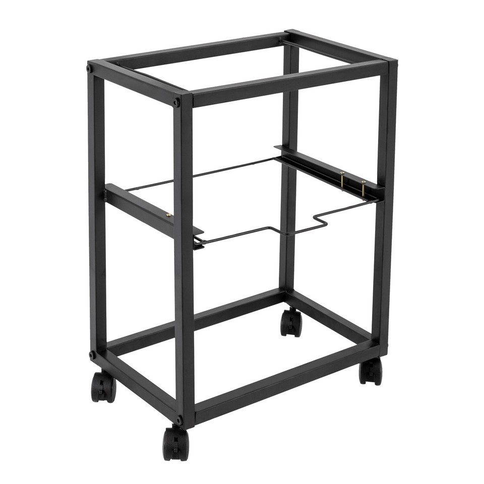 Rolling File Cart Steel Organizer 2Tier Document Rack Literature ...