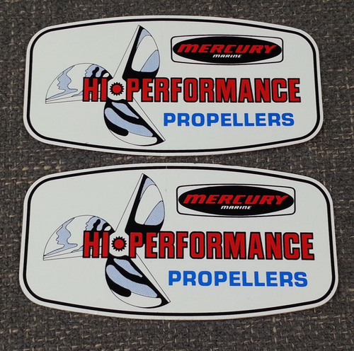 2 Retro Vintage Mercury Marine Hi Performance Propellers Boat Boating ...