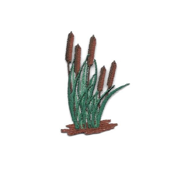 Cattail - Pond - Brush - Swamp - Country - Lake - Embroidered Iron On ...