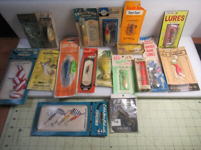 18 Pc Lot Vintage Fishing Lures BURKE Arbogast South Bend Johnson Al's ...