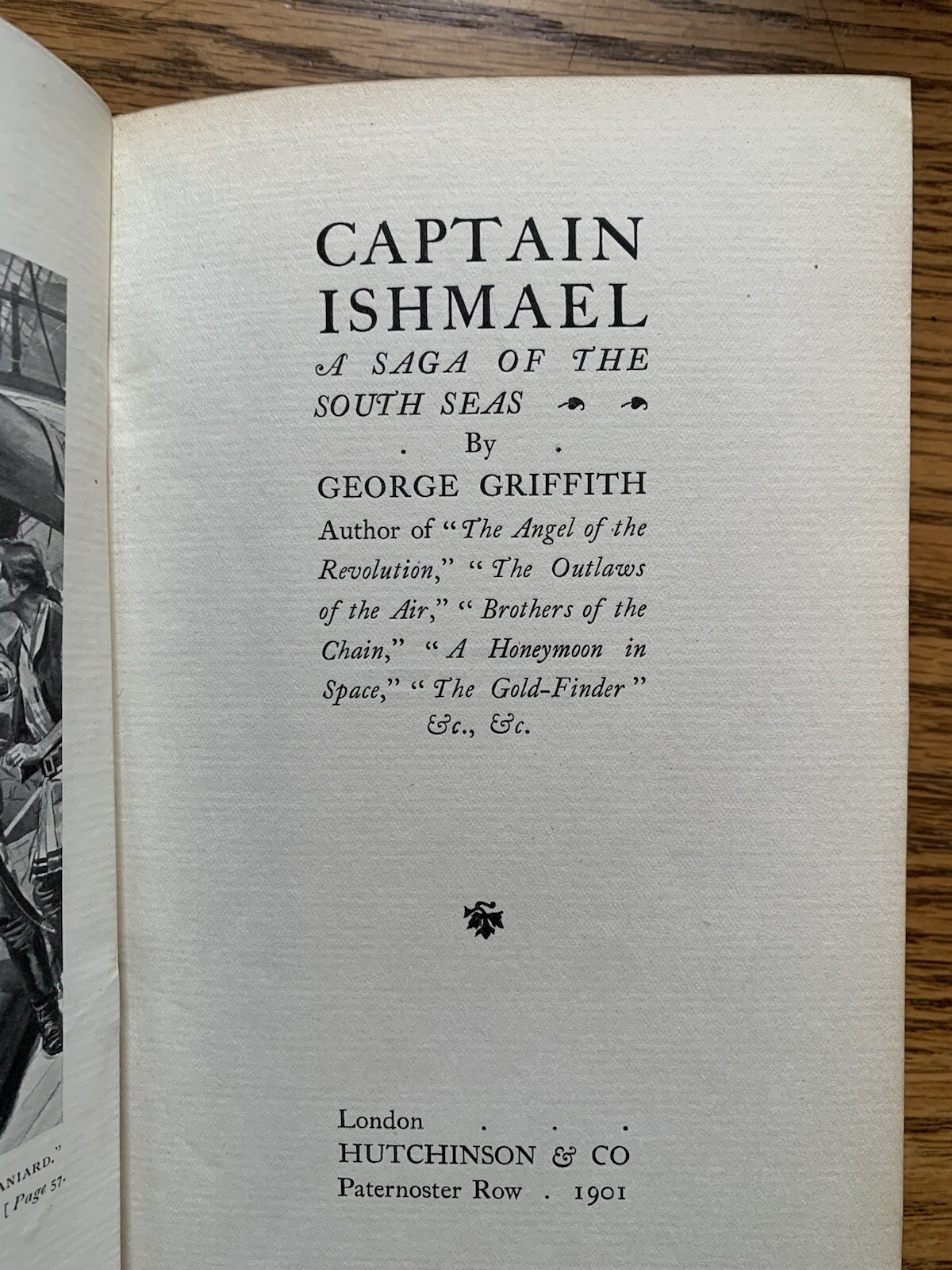 Captain Ishmael George Griffith 1901 1st ed. Hutchison & Co. Pirate ...