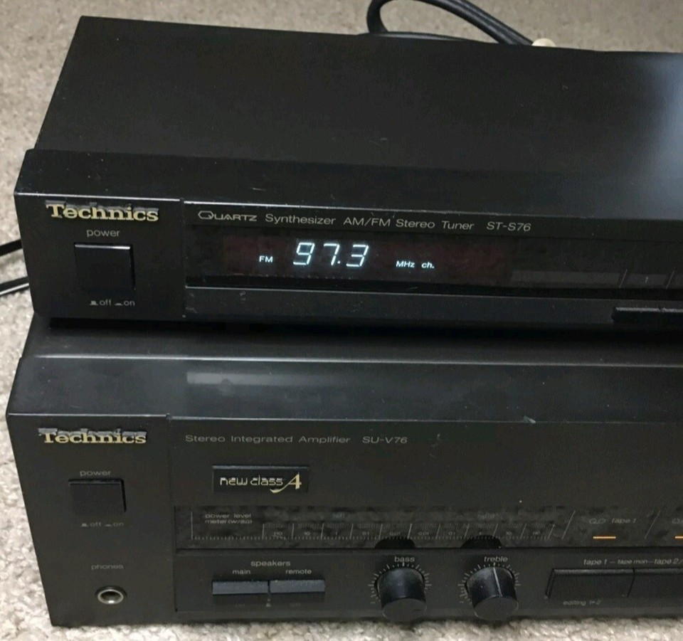 Technics SU-V76 Stereo Integrated Amplifier Receiver AND Technica ST-S76 Tuner | eBay