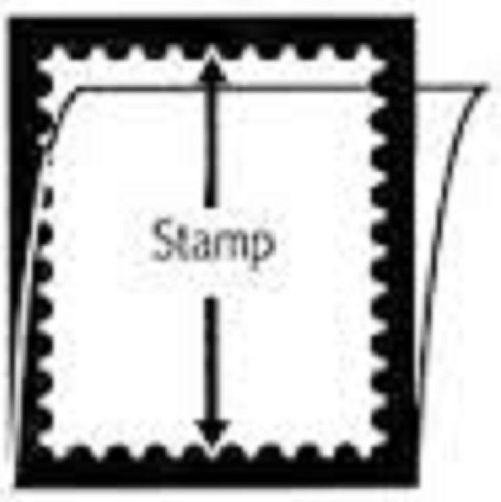 Scott Uni-Safe Top-Open S 26x43 mm - 40 BLACK Precut Scott Stamp Mounts ...
