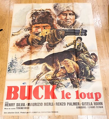 BUCK LE LOUP Affiche cinéma 120x160 TONINO RICCI, MAURIZIO MERLI ...