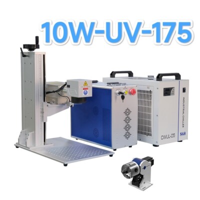 10W UV Laser Marking Machine 175x175mm Lens Engraver for Electronics ...