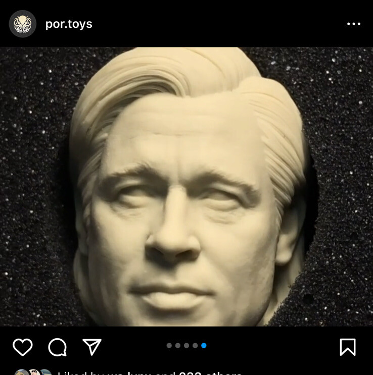 1:6 Brad Pitt Head Sculpt Custom Por Toys Pro Toys Hollywood Cliff ...