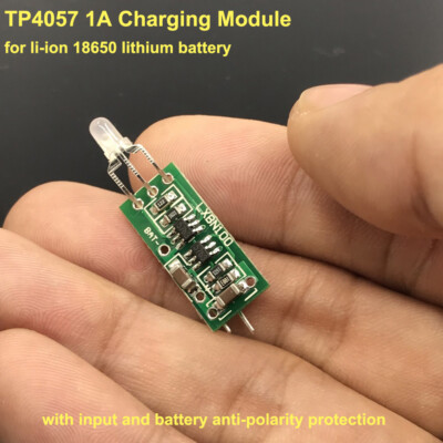 TP4057 1A 1S 3.7V Lithium Li-ion 18650 Battery Charging Board Charger ...