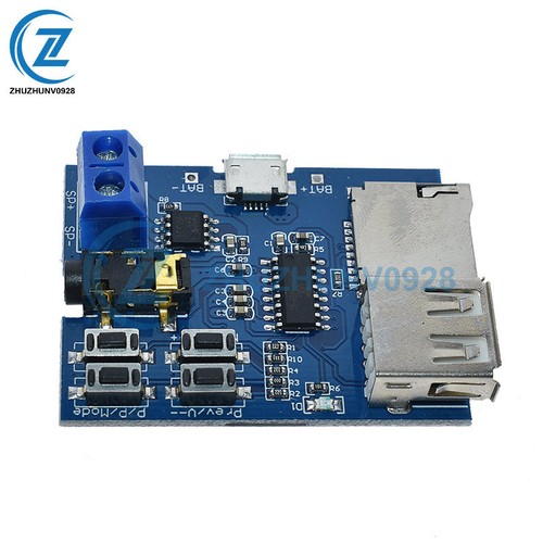 Amplifier Decoding Audio Player TF Card U Disk MP3 Format Decoder Board ...