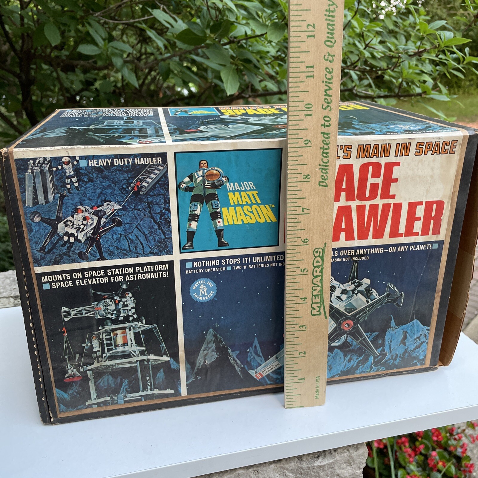 ( EMPTY BOX Only ) For 1966 Mattel Major Matt Mason SPACE CRAWLER ...