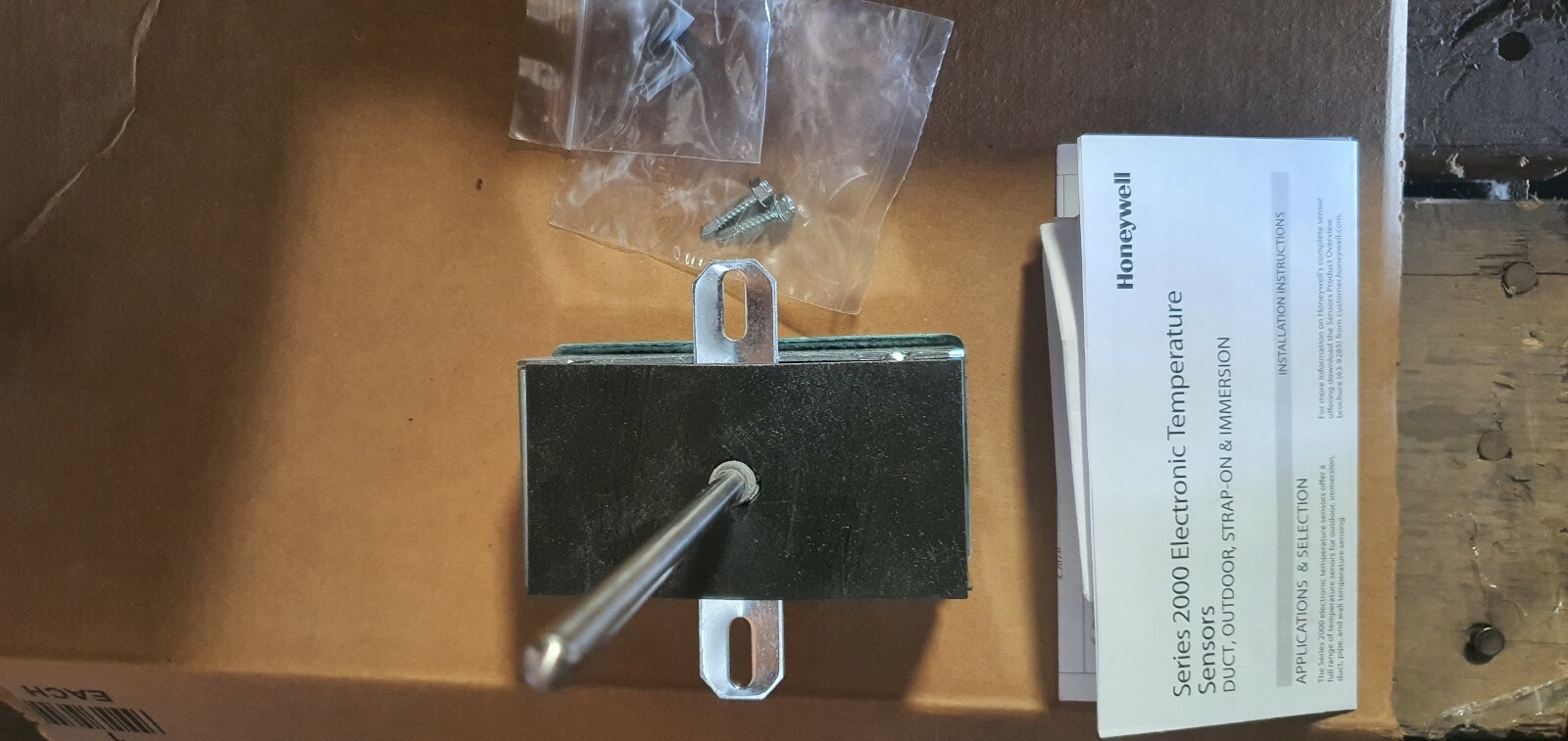 Honeywell 6" Temperature Duct Sensor 20k Ohm C7041b2005/u for sale ...