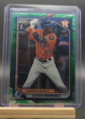 2024 Bowman GERMAN RAMIREZ 1st Bowman Lunar Glow Refractor #BCP-93 ...
