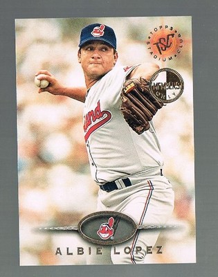 ALBIE LOPEZ #353 INDIANS 1995 topps stadium club Members only | eBay