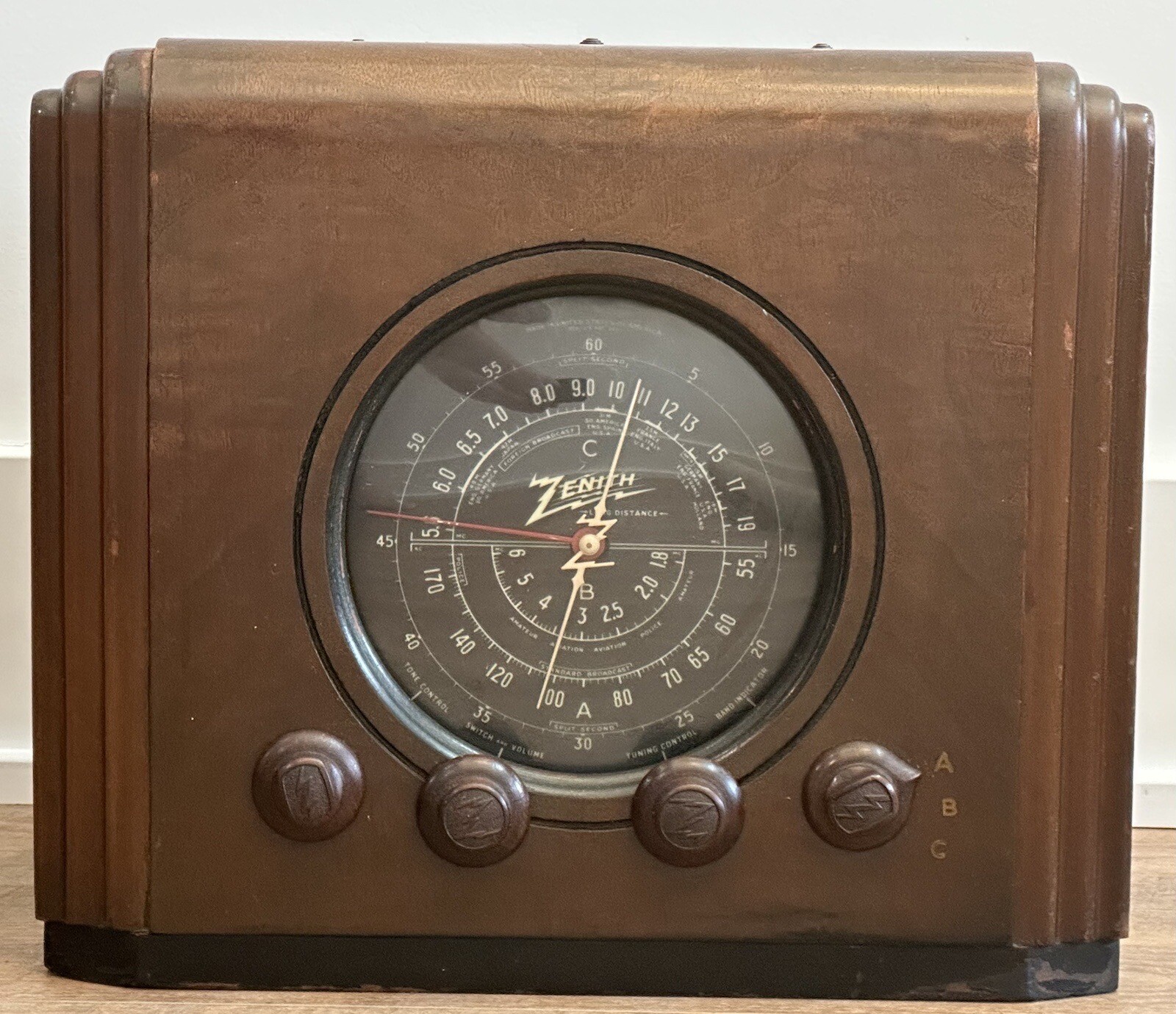 VTG Zenith 5S126 Broadcast & Shortwave Tube Radio Receiver | eBay