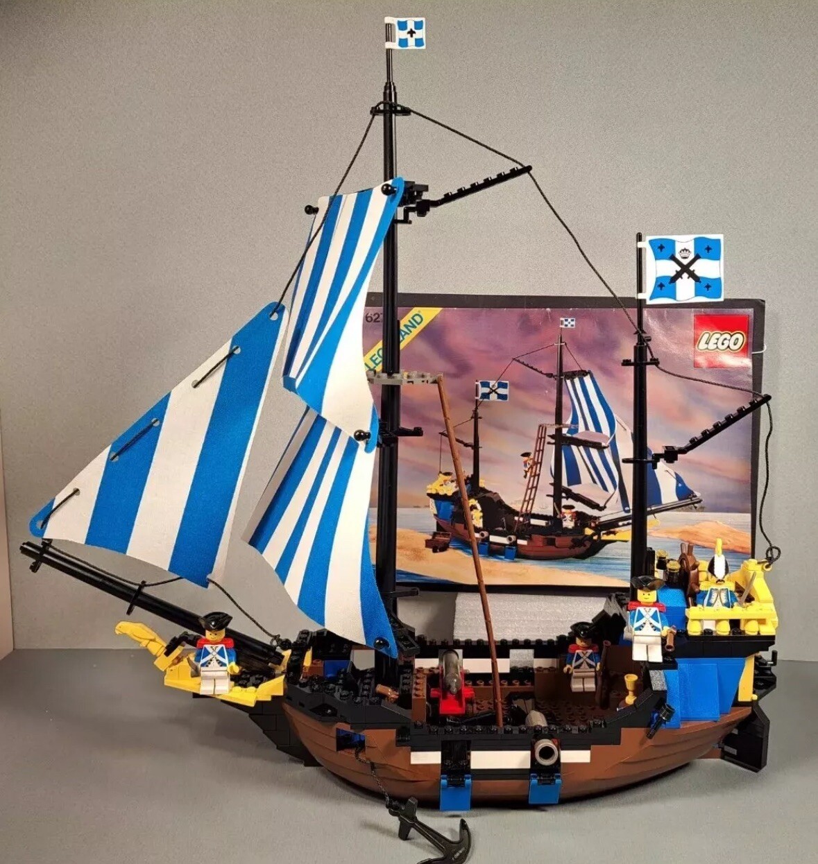 Vintage Lego Pirates 6274 Caribbean Clipper 1989 100% COMPLETE ...