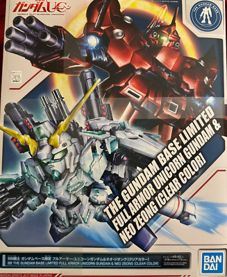 Gundam Base LIMITED Full Armor Unicorn & Neo Zeong Set (Clear Color ...