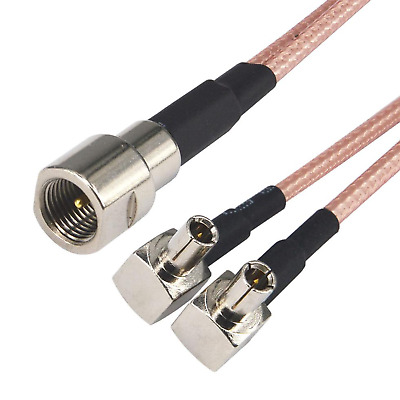 Mobile Phone Modem Patch Lead Dual 2 X TS9 to FME Male RG316 Cable 50CM ...