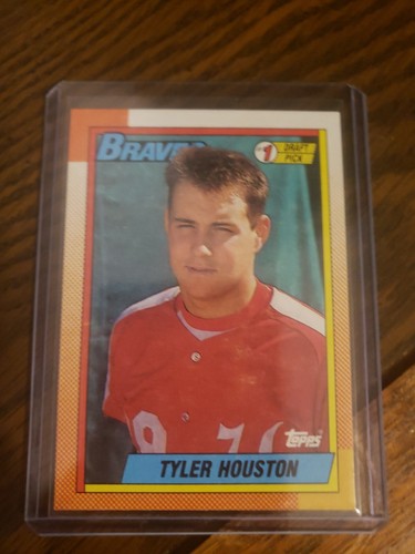 1990 Topps #564 Tyler Houston RC BRAVES Rookie #1 Draft Pick baseball ...