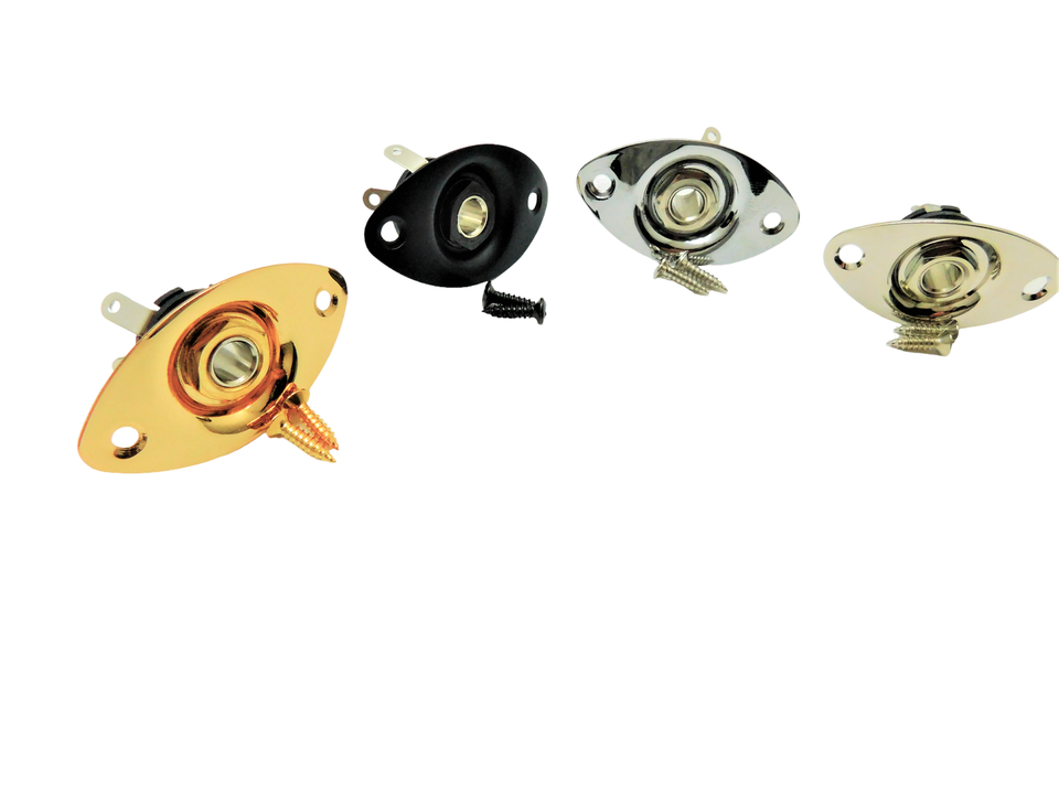 Electric Guitar Jack Plate Input Output Jackplate Oval For Telecaster ...