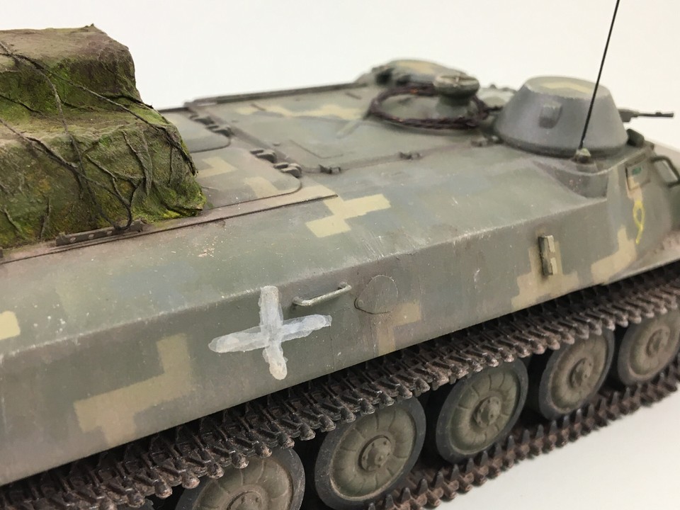Built 1/35 Scale Tank MT-LB Ukrainian Army SKIF, Tank Model, Russo ...