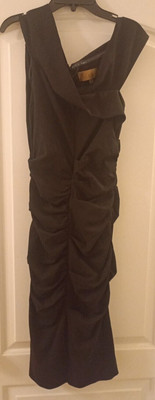 Nicole Miller Black Off-Shoulder Bodycon Size 6 Dress /e2 | eBay