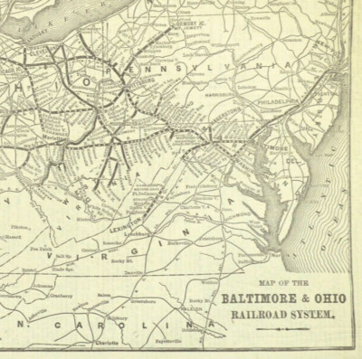 Mixed Lots - Railroad Map Baltimore Ohio